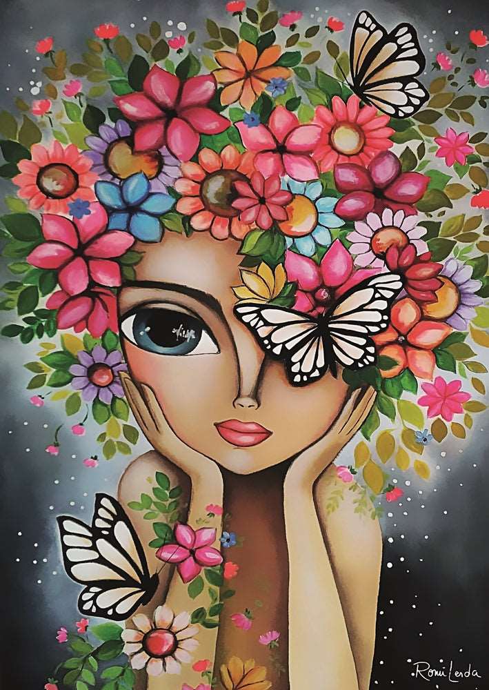 Lady with Flowers - | Fairplay Puzzles – Fairplay Puzzles